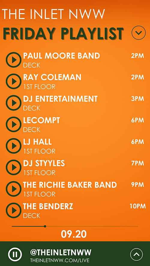 Dance and Dine │ North Wildwood Entertainment Schedule